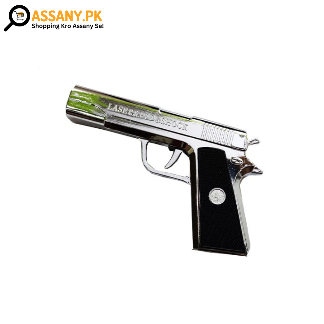 Shocking Pistol Gun with Laser Light - Assany.pk